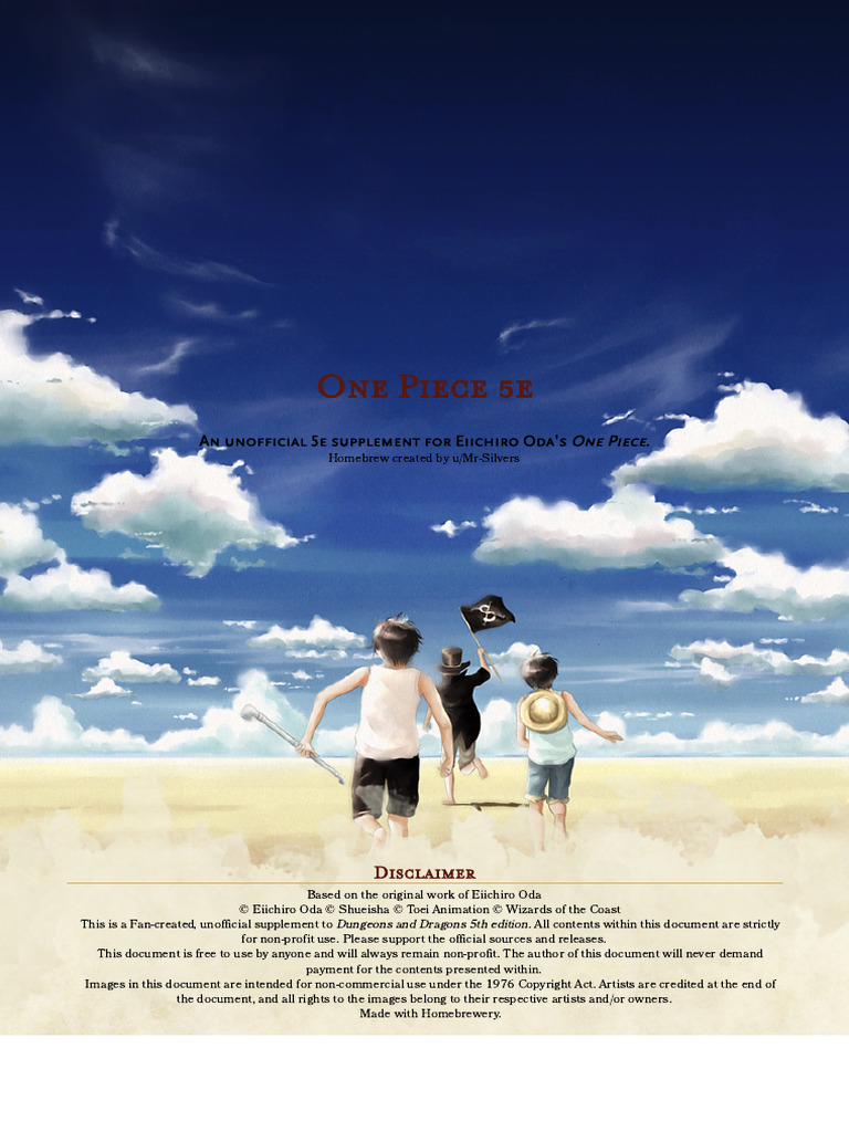 One Piece 5e - The Homebrewery | PDF | Mermaid | Human