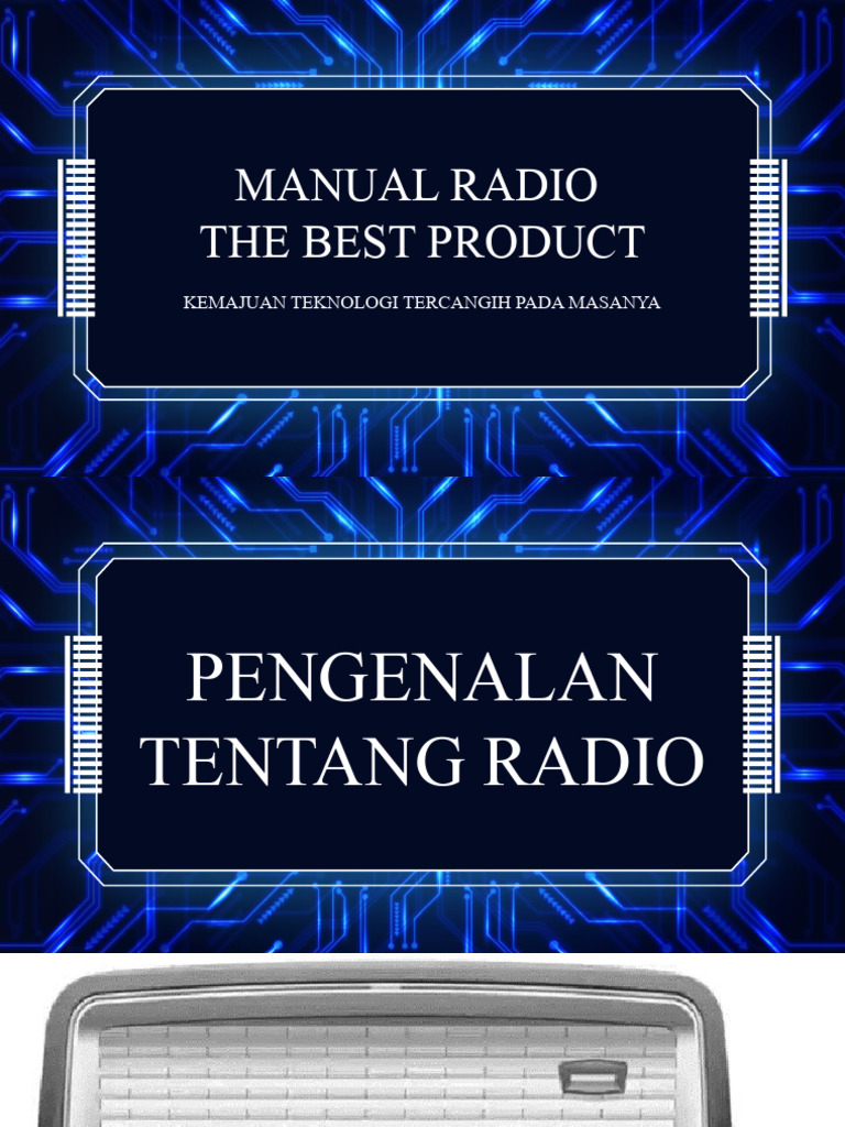 Panduan Lengkap Manual Radio | PDF