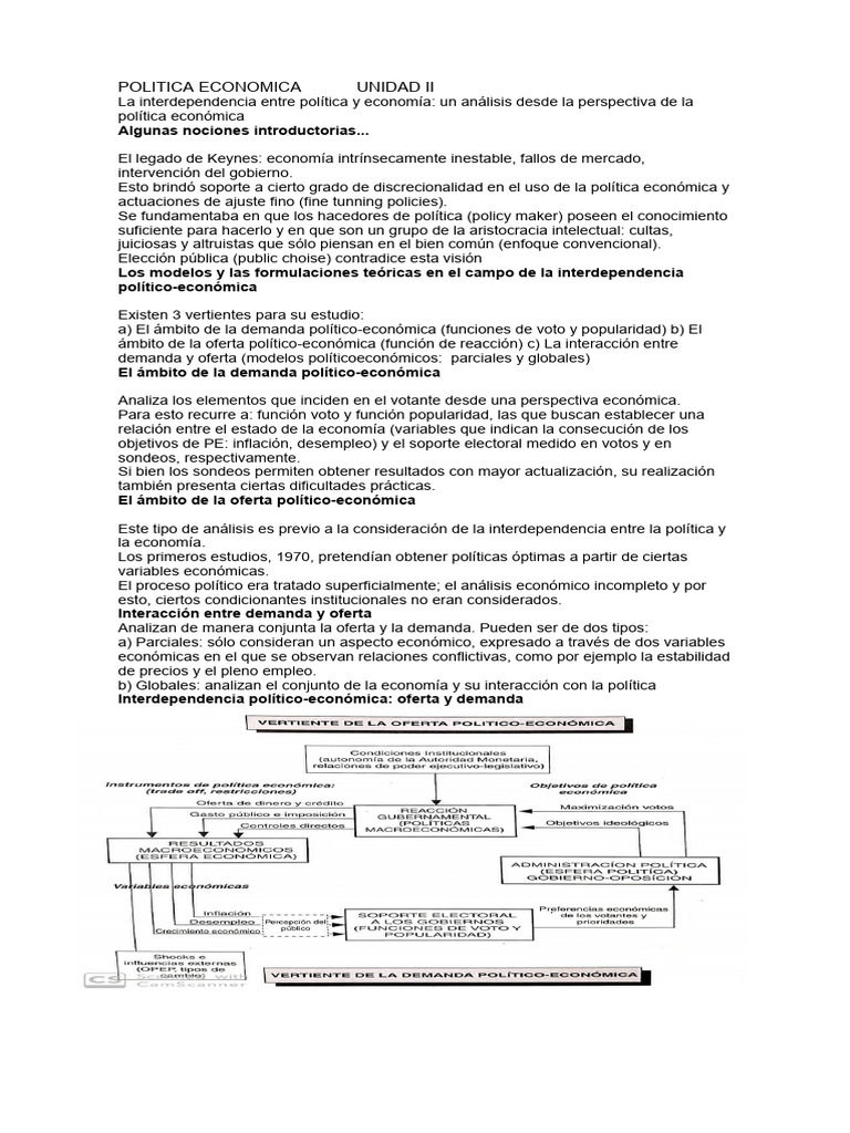 Interdependencia Política-Económica | PDF | Política económica | Gobierno