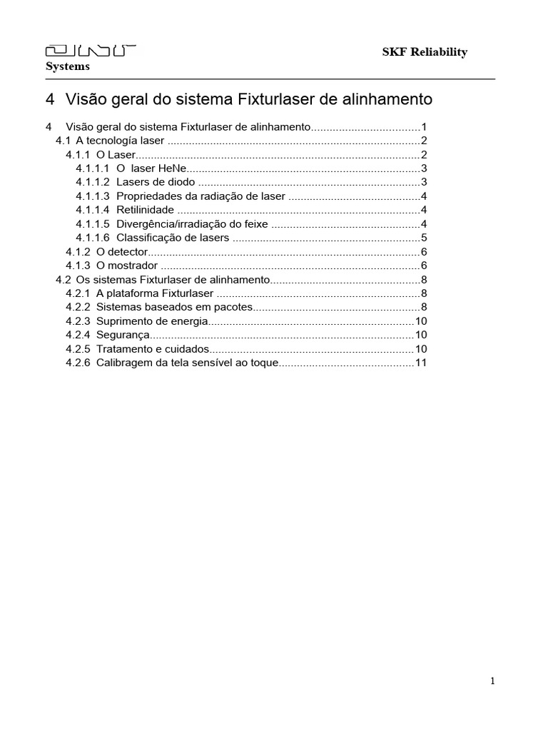 04-Visão Geral Do Sistema de Alinhamento A Laser | PDF | Laser | Diodo Laser