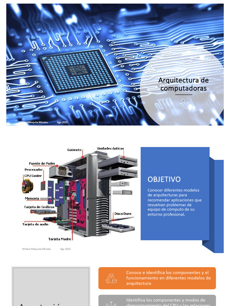 Sesión inicial - Arquitectura de computadoras Ene2024 | PDF ...