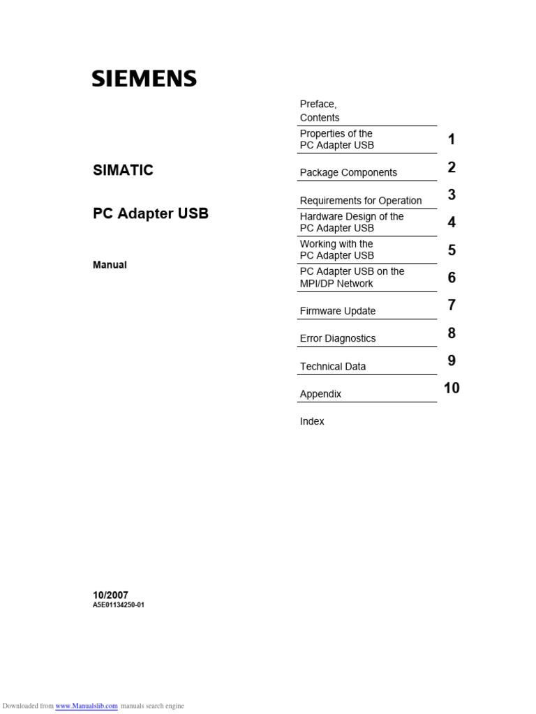 Simatic - PC - Adapter - Usb 2023 | PDF | Usb | Personal Computers