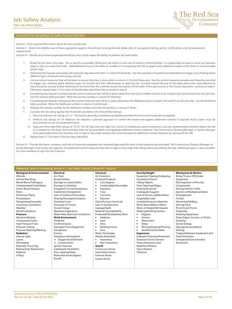 Lifting JSA | PDF | Occupational Safety And Health | Safety