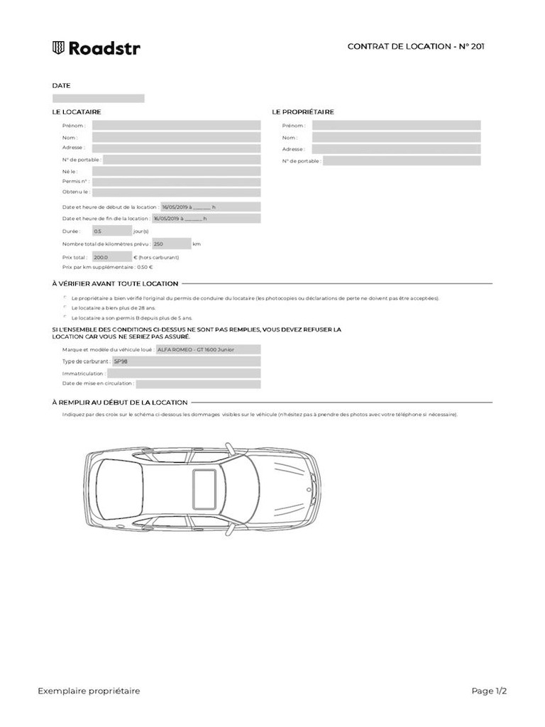 Contrat Type Location Roadstr | PDF