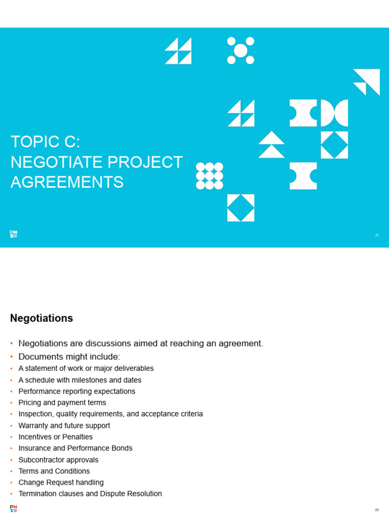 1-C Negotiate Project Agreements | PDF | Project Management | Agile ...