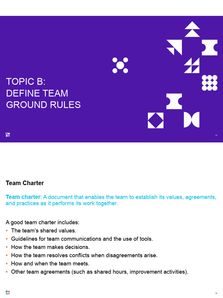 1-B Define Team Ground Rules | PDF | Negotiation | Decision Making