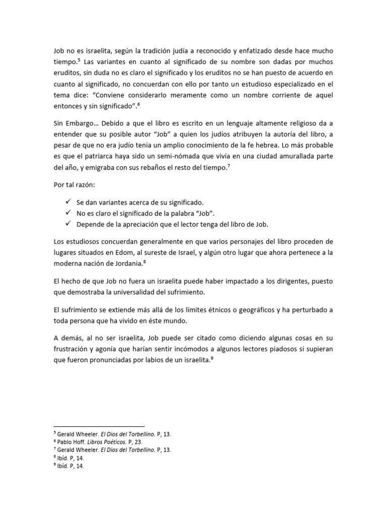 Analise 2 SIGNIFICADOS DEL NOMBRE DE JOB | PDF