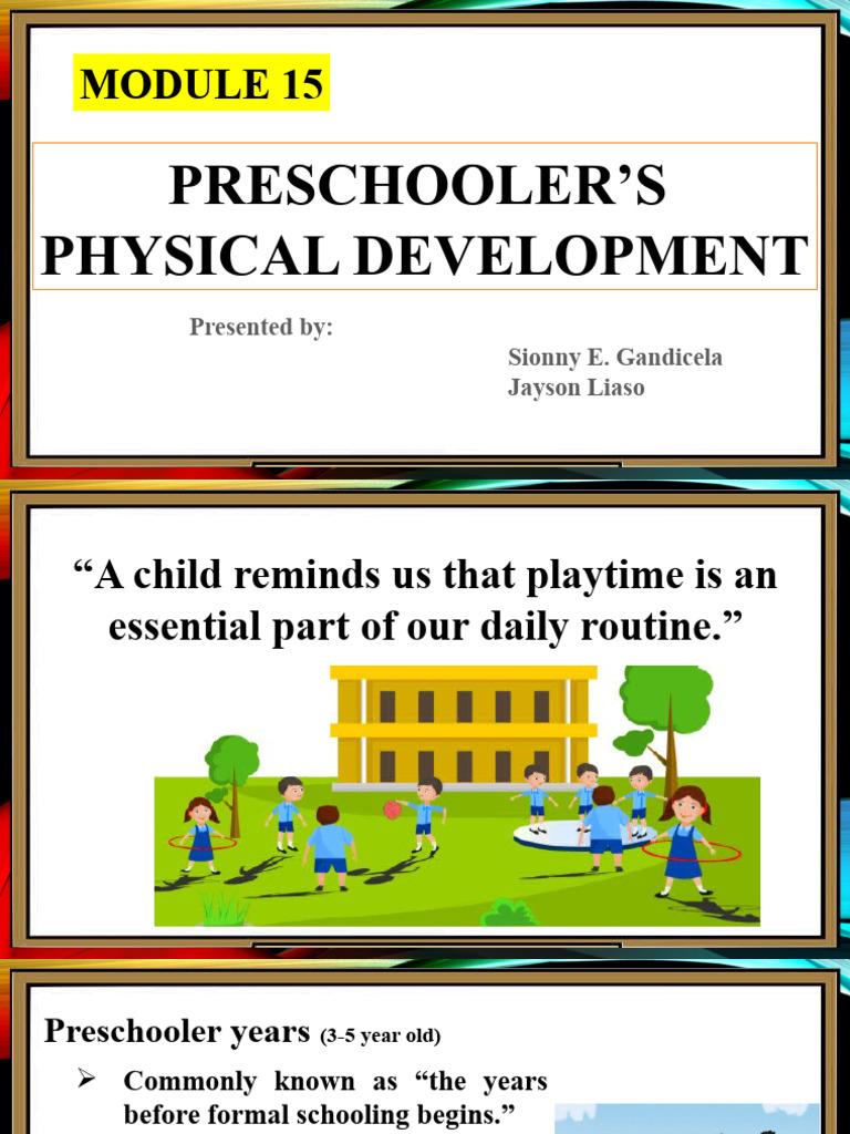 Module 15 Report | PDF | Preschool | Sleep