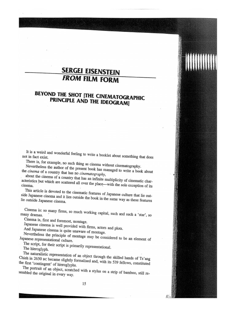 Eisenstein, Beyond The Shot | PDF