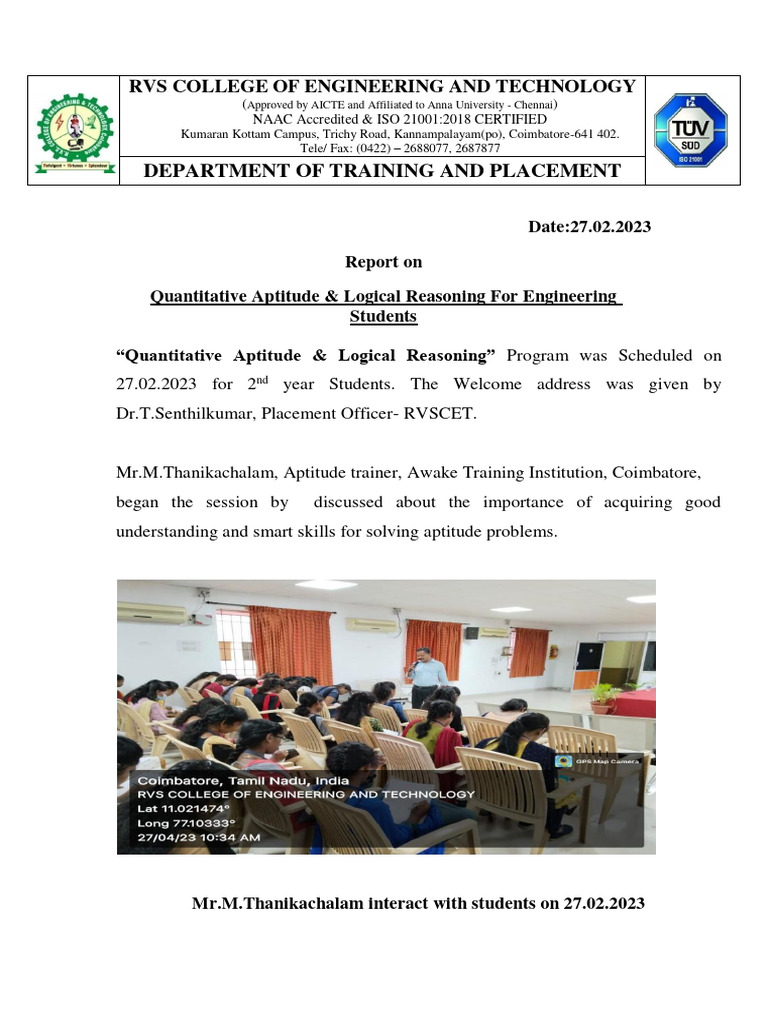 Quantitative Aptitude Logical Reasoning | PDF