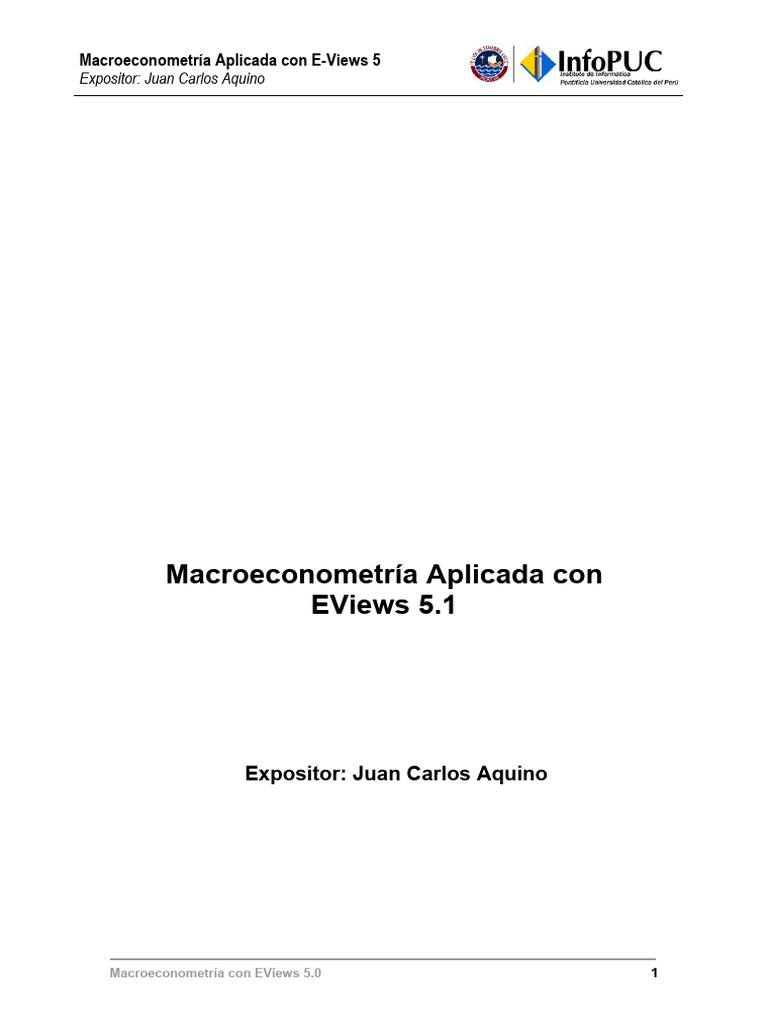 Macroeconometria Manual Sep2006 | PDF | Mínimos cuadrados ordinarios | Econometría