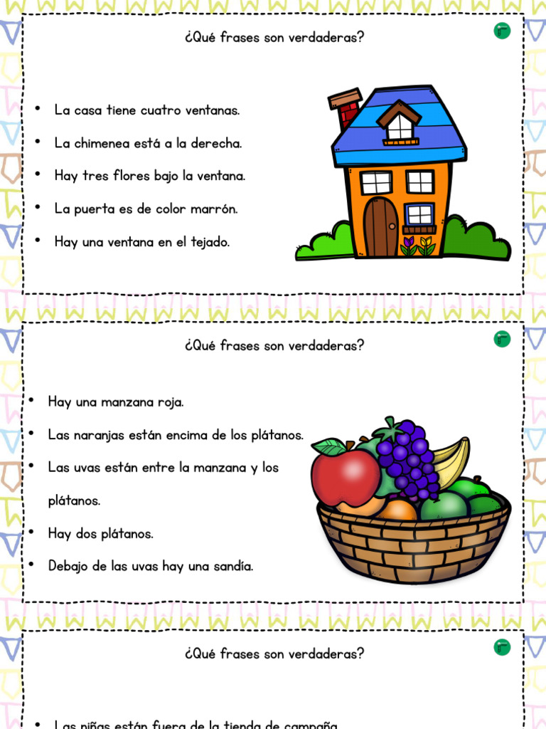 Comprension Lectora de Frases | PDF