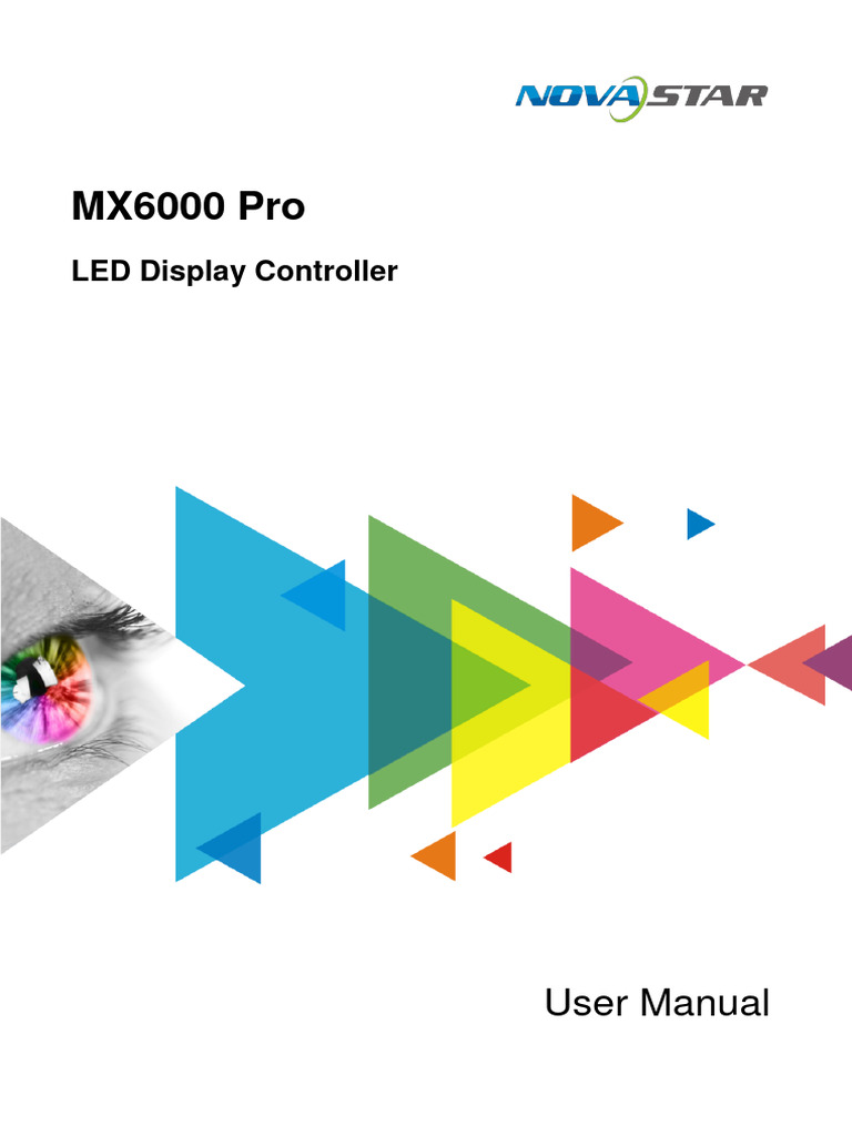 MX6000 Pro LED Display Controller User Manual V1.1.1 | PDF | Display Resolution | Menu (Computing)