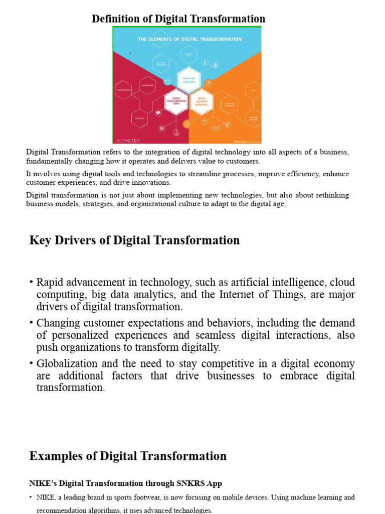 Digital Transformation | PDF | Analytics | Internet Of Things
