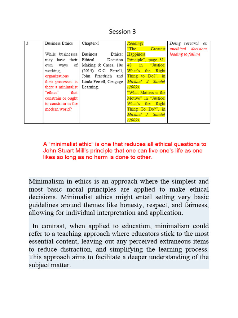 Session 3 Ethical Principles | PDF | Justice | Crime & Violence
