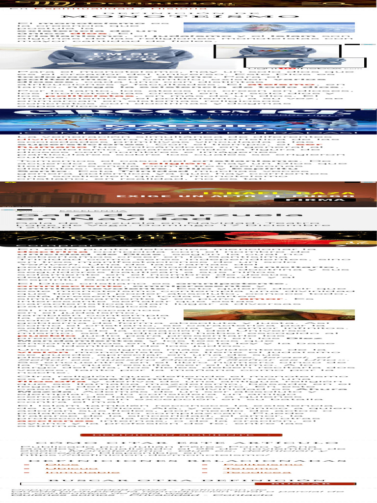 Monoteísmo - Qué es, definición y cohb | PDF | Monoteísmo | Dios