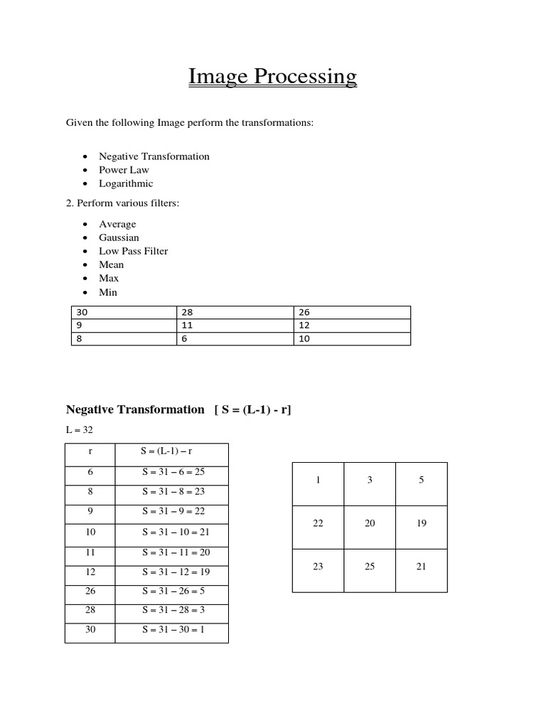 Image Processing 1 | PDF | Digital Signal Processing | Graphics