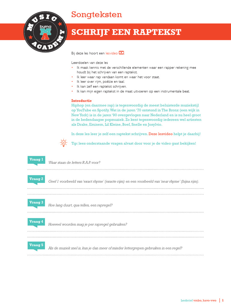 Rap Opdracht | PDF