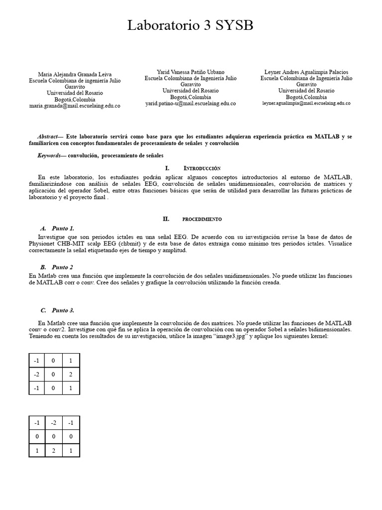 Práctica de Convolución en MATLAB | PDF | Matemáticas