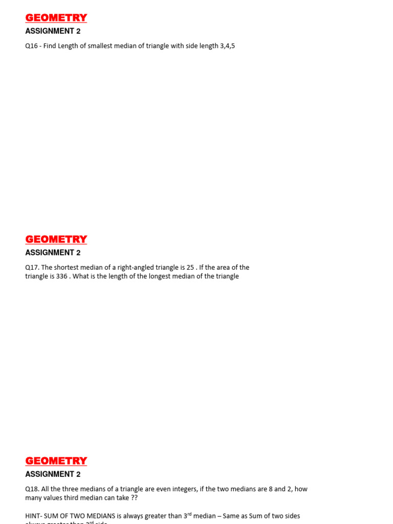 1457709geometry Assignment 2 | PDF