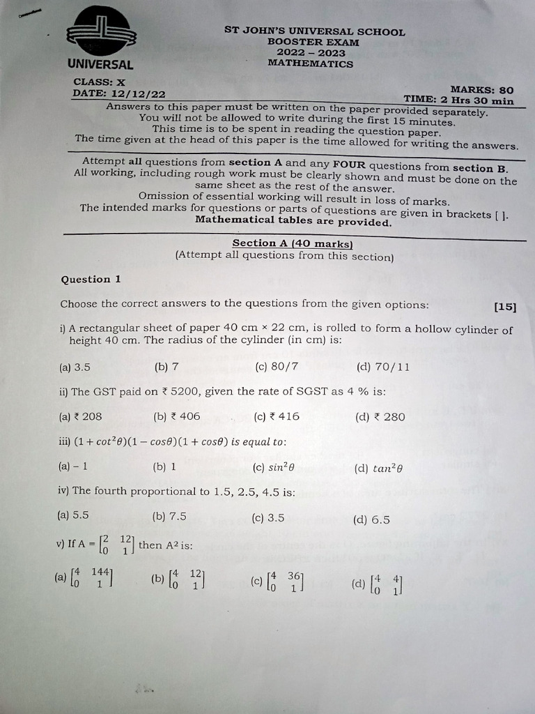 St. Johns Booster Paper | PDF