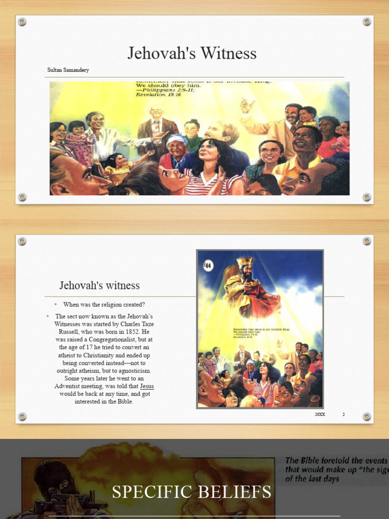 Overview of Jehovah's Witness Beliefs | PDF | Jehovah | Jesus