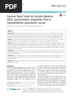 Beck's Suicide Ideation Scale Overview | PDF | Suicide | Mental Health