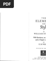 William Strunk JR., E.B. White The Elements of Style, Fourth Edition ...