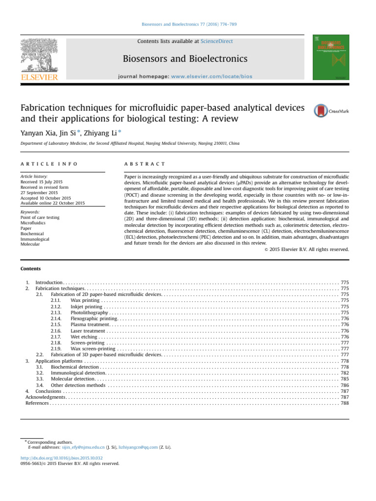 Fabrication | PDF | Microfluidics | Photolithography