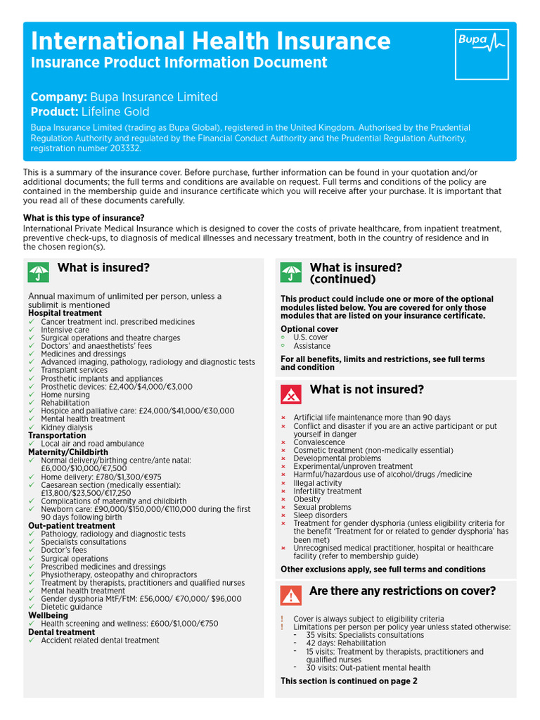 Bins Lifeline Gold Ipid en Apr21 0024066 | PDF | Childbirth | Health Care