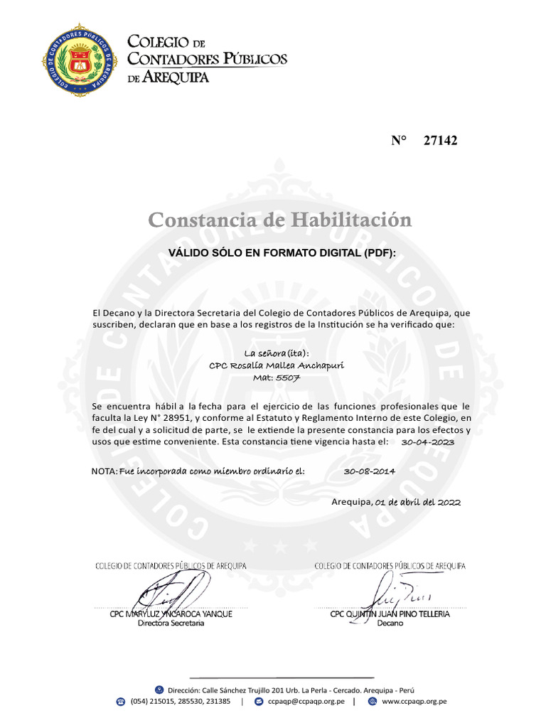 Válido Sólo en Formato Digital PDF | PDF