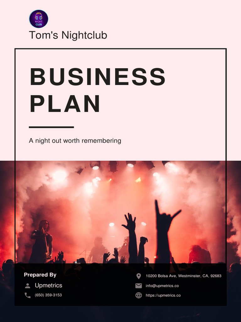 Nightclub Business Plan Example | PDF | Anheuser Busch Brands | Gross ...