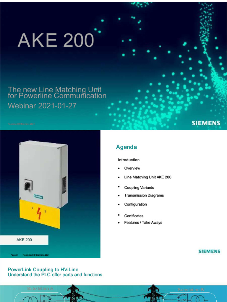PDF Caja de Sintonia Ake 200 de Siemens - Compress | PDF | Electric ...