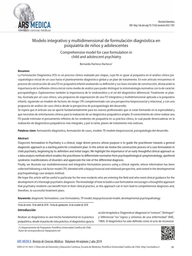 Modelo Integrativo y Multidimensional de | PDF | Diagnostico medico | Depresión (estado de ánimo)