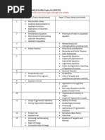 Edexcel Maths Paper1 2025 Topic Checklist | PDF