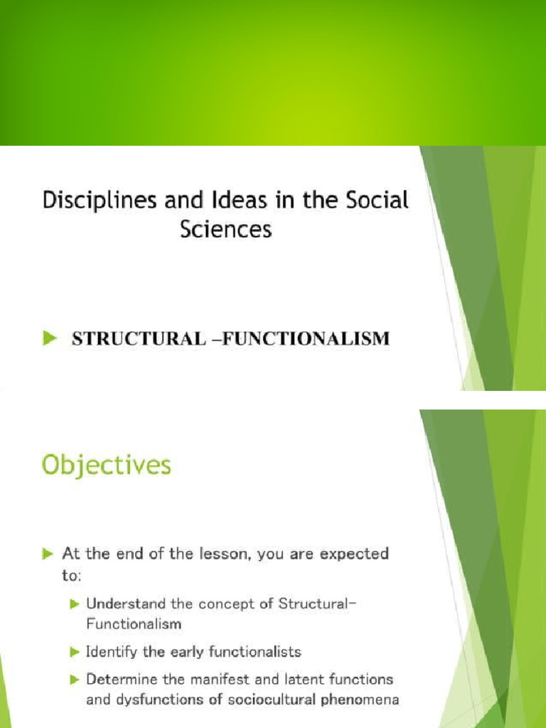 Structural Functionalism | PDF