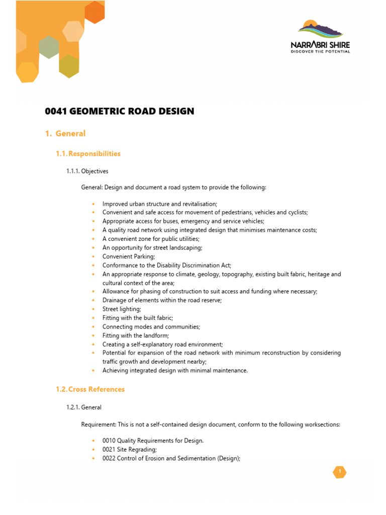 0041 Geometric Road Design | PDF | Road | Traffic