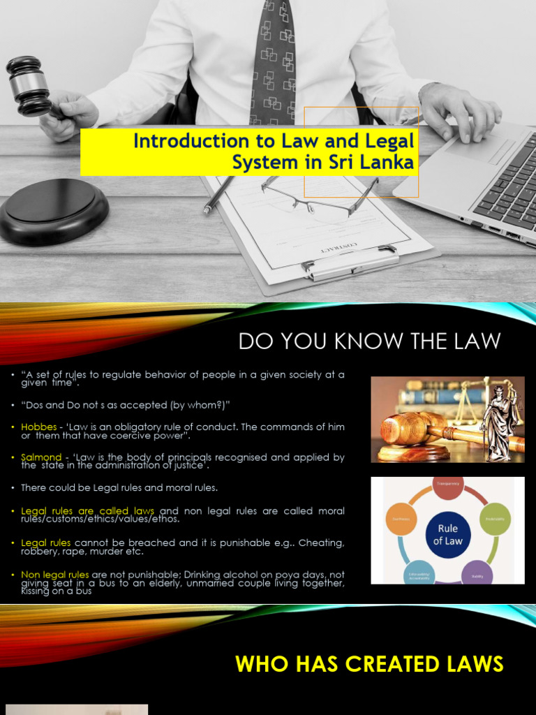 1.1 - Introduction To Law and Legal System in Sri Lanka | PDF | Supreme ...