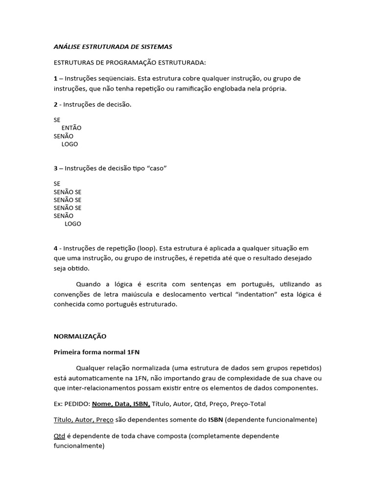 Estudo Informática EstruturasProgramacao | PDF | Classe (programação de ...