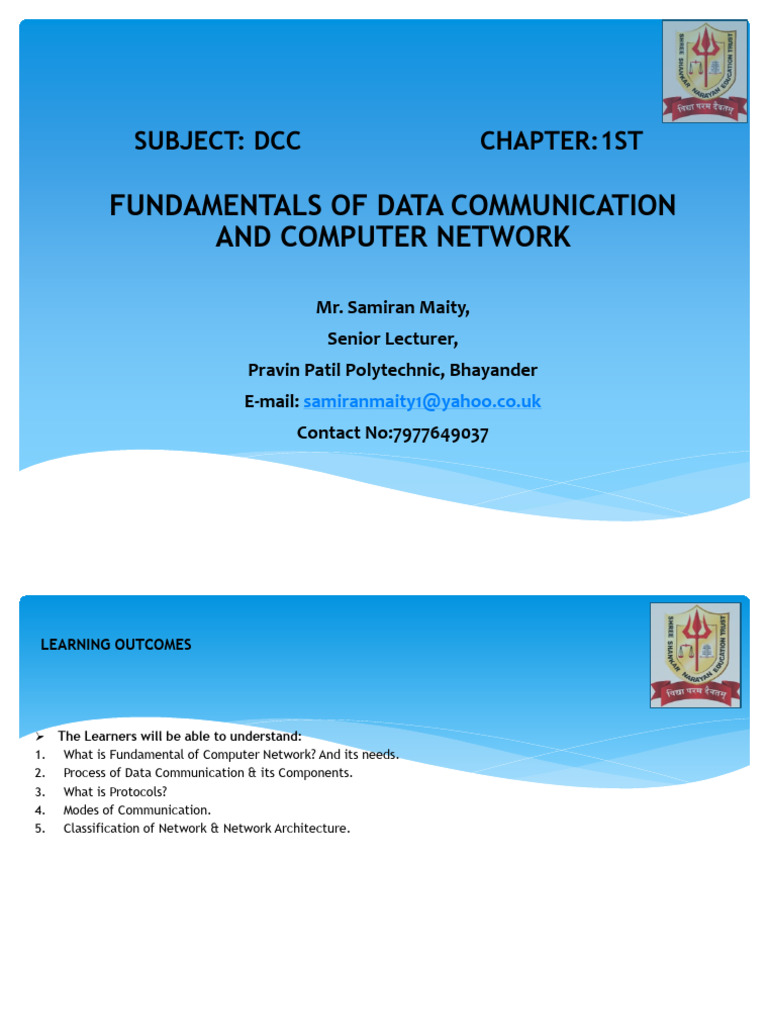 DCC All Chapter PDF | PDF | Network Topology | Computer Network