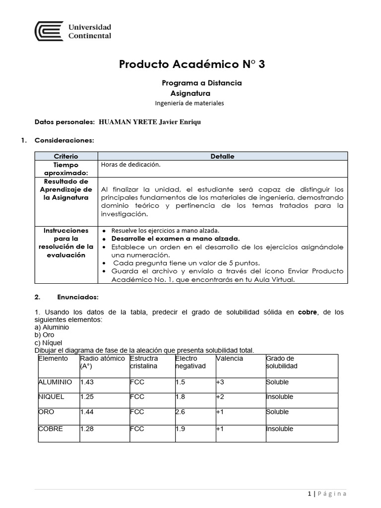 Pa3 Tarea 2022-20-B JJ | PDF | Solubilidad | Acero