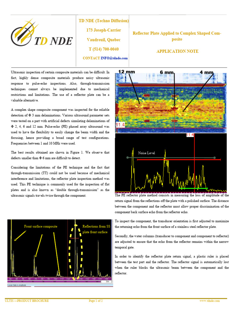 Technical Note - Reflector Plate | PDF | Ultrasound | Classical Mechanics