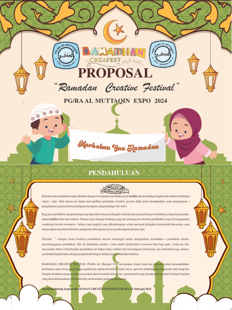 Proposal Ramadan Creative Festival 2024 | PDF