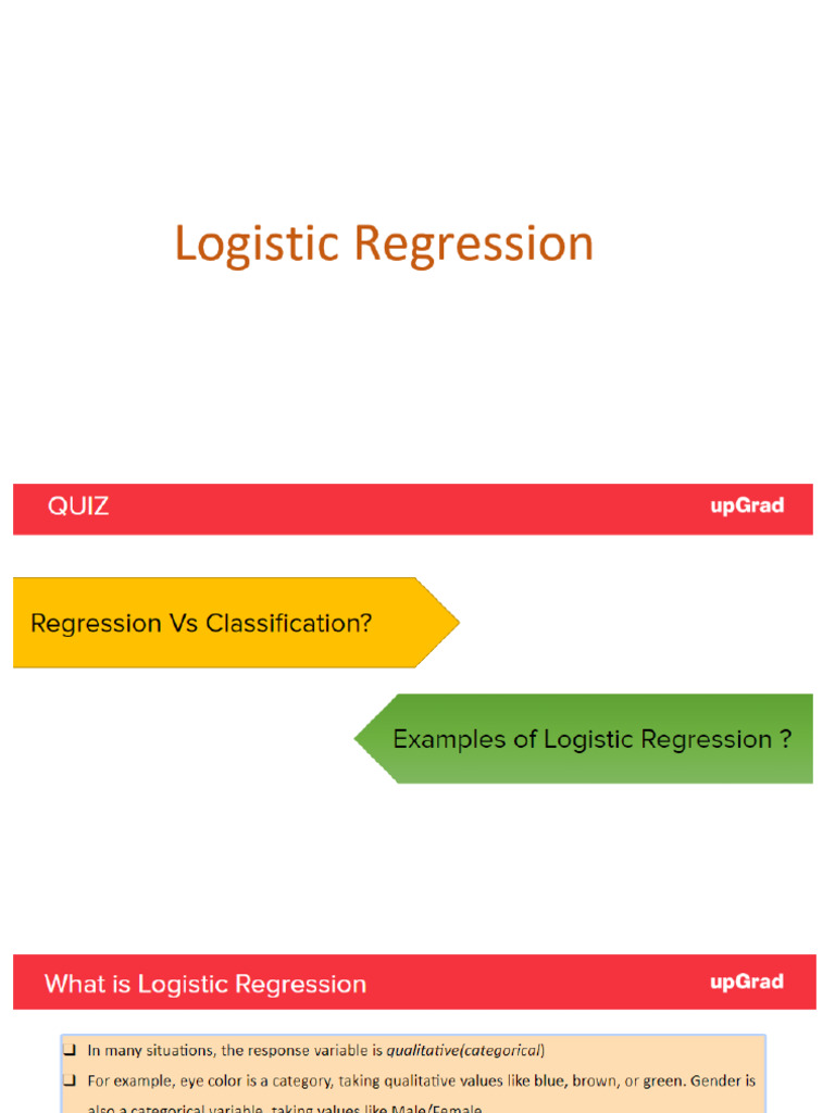 Logistic Regression | PDF Logistic Regression | PDF