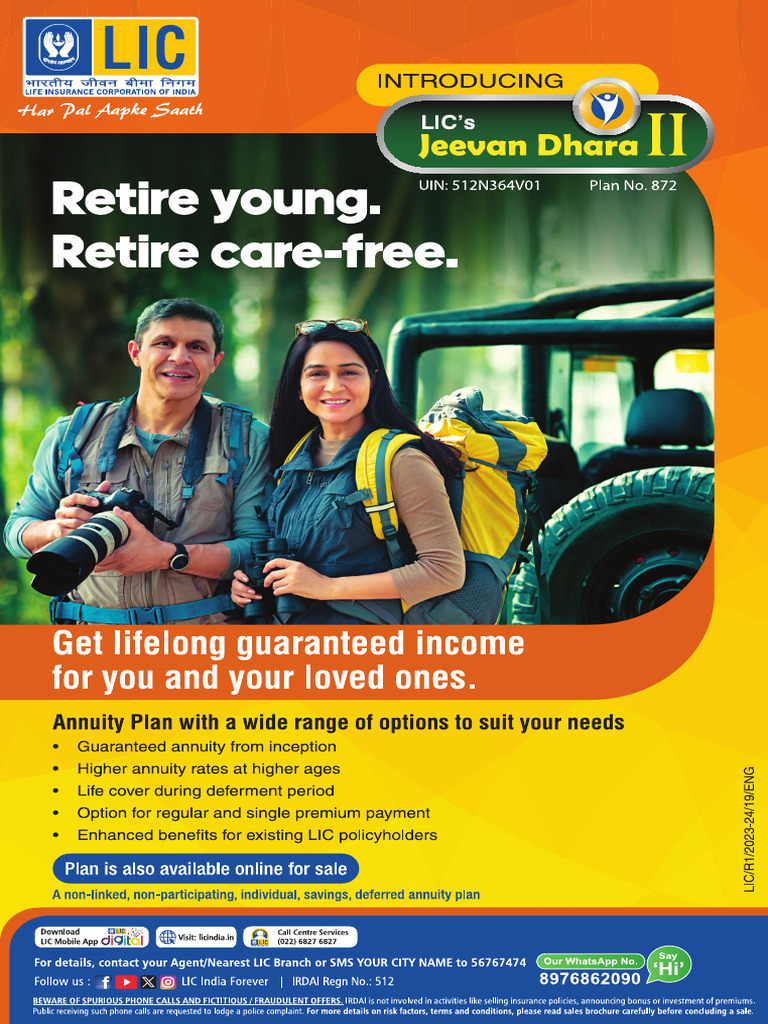 LIC Jeevan Dhara II Poster 872 | PDF