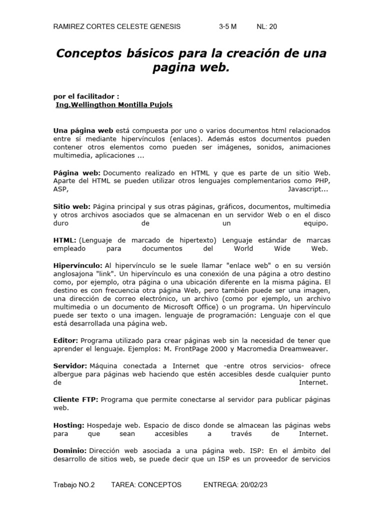 Conceptos | PDF | Red mundial | Internet y web