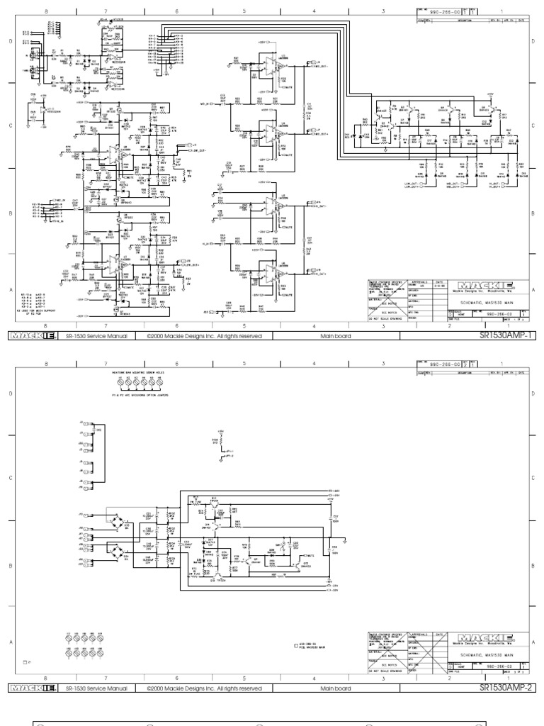 Mackie Sr1530 SCH Layout Full | PDF | Amplifier | Alternating Current