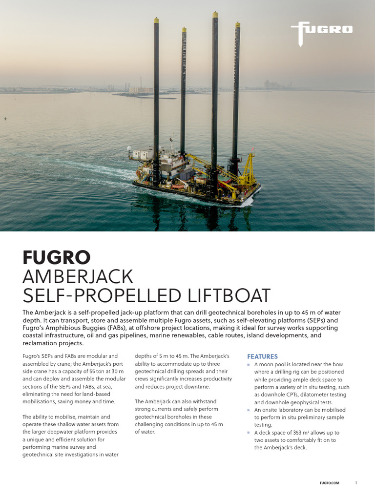 Amberjack Flyer | PDF | Geotechnical Engineering | Oil Well