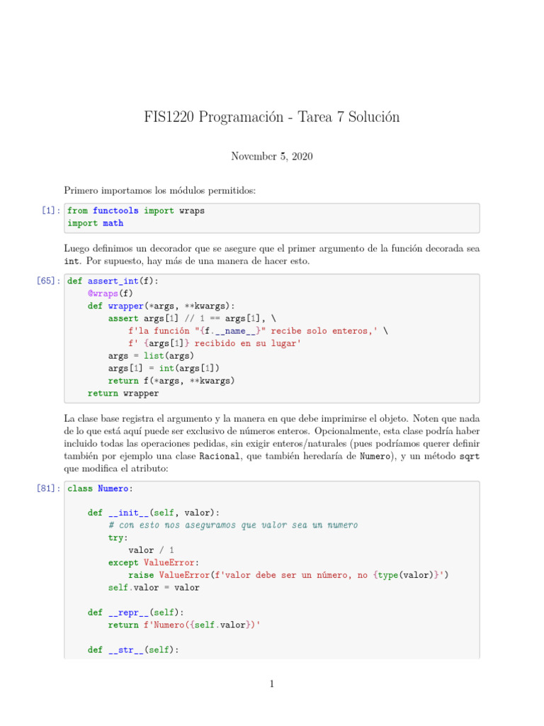 FIS1220 Programación - Tarea 7 Solución | PDF | Entero | Programación ...