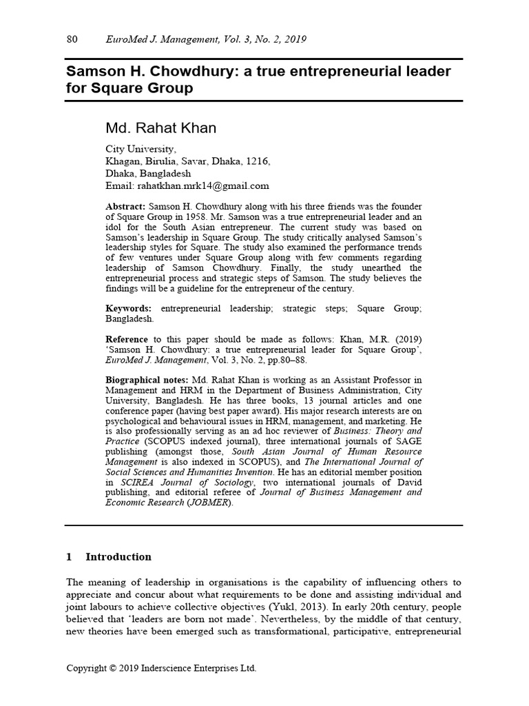 Lec EMJM.2019.104323 | PDF | Entrepreneurship | Employment